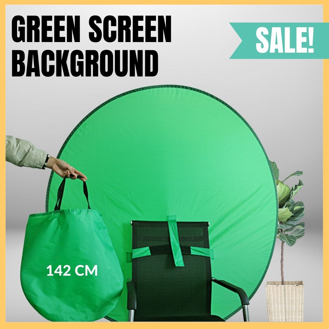Riley MNL - Green Screen Background Round Portable and Foldable Ready ...