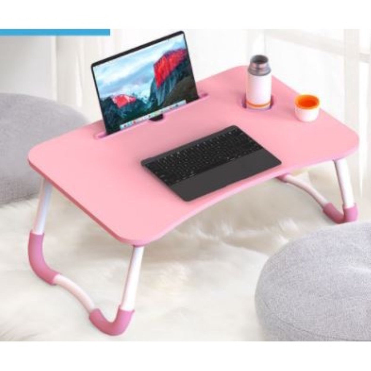 DELUXMERCH MINI Laptop Table for Kids and Adults 48x30 CM wallet for ...