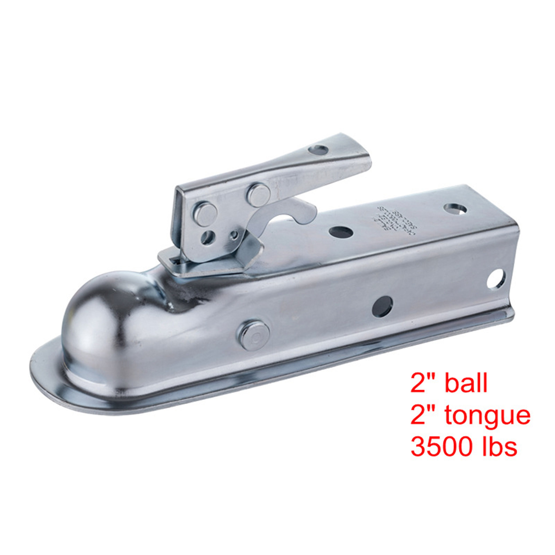 Trailer Hitch Coupler Connector 2" Ball 2" Tongue Mount 3500 LBS For ...