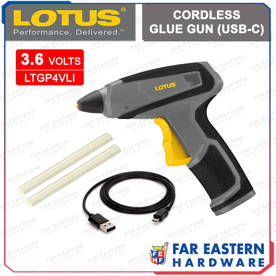 LOTUS Cordless Rechargeable Glue Gun w/ Stick 3.6V USB-C LTGP4VLI LTPTCL | Lazada PH