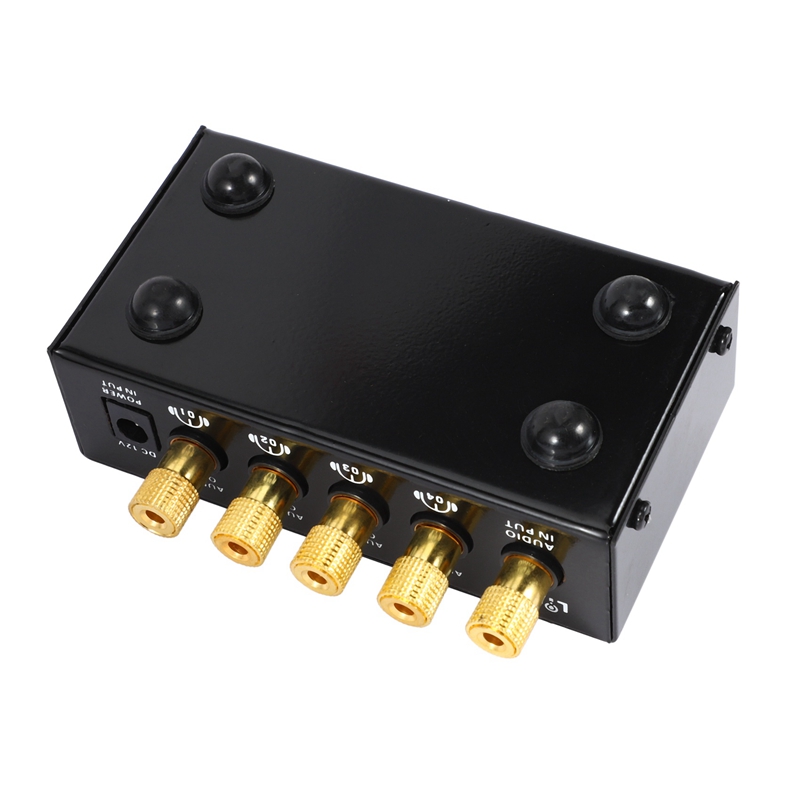 Lynepauaio Headphone Splitter 1 Input 4 Out Headphone Speaker Splitter ...