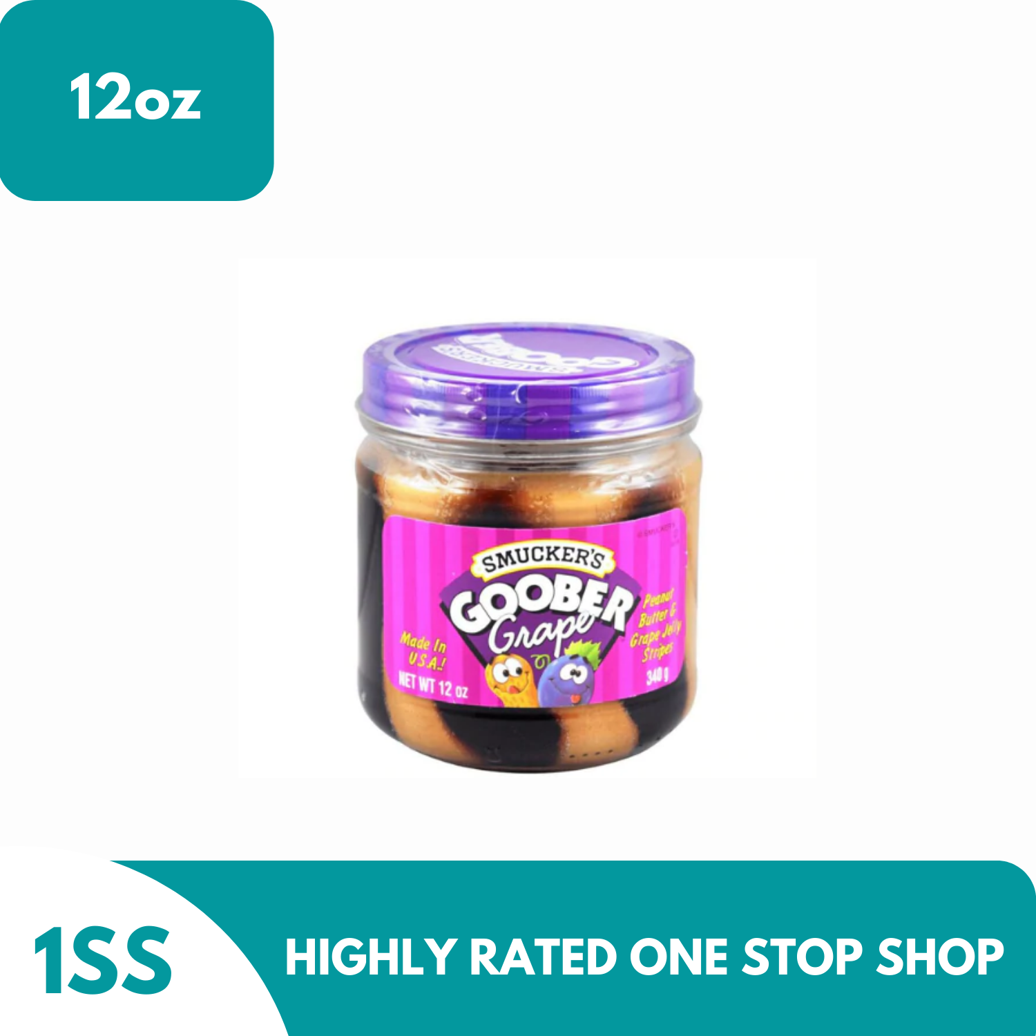 Smucker's Goober Grape & Peanut Butter Spread 12oz | Lazada PH