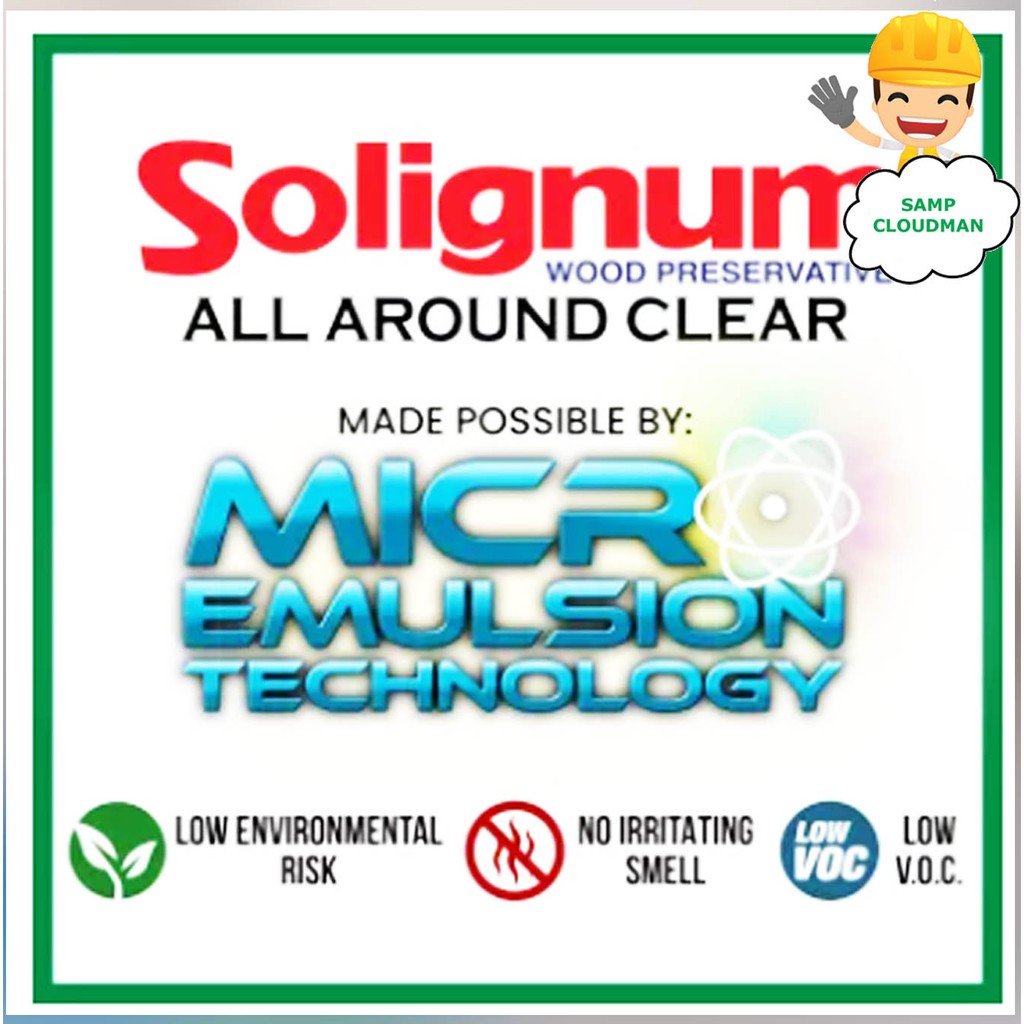 Solignum All Around Clear Paintable 1 Liter Wood Preservatives Anti ...