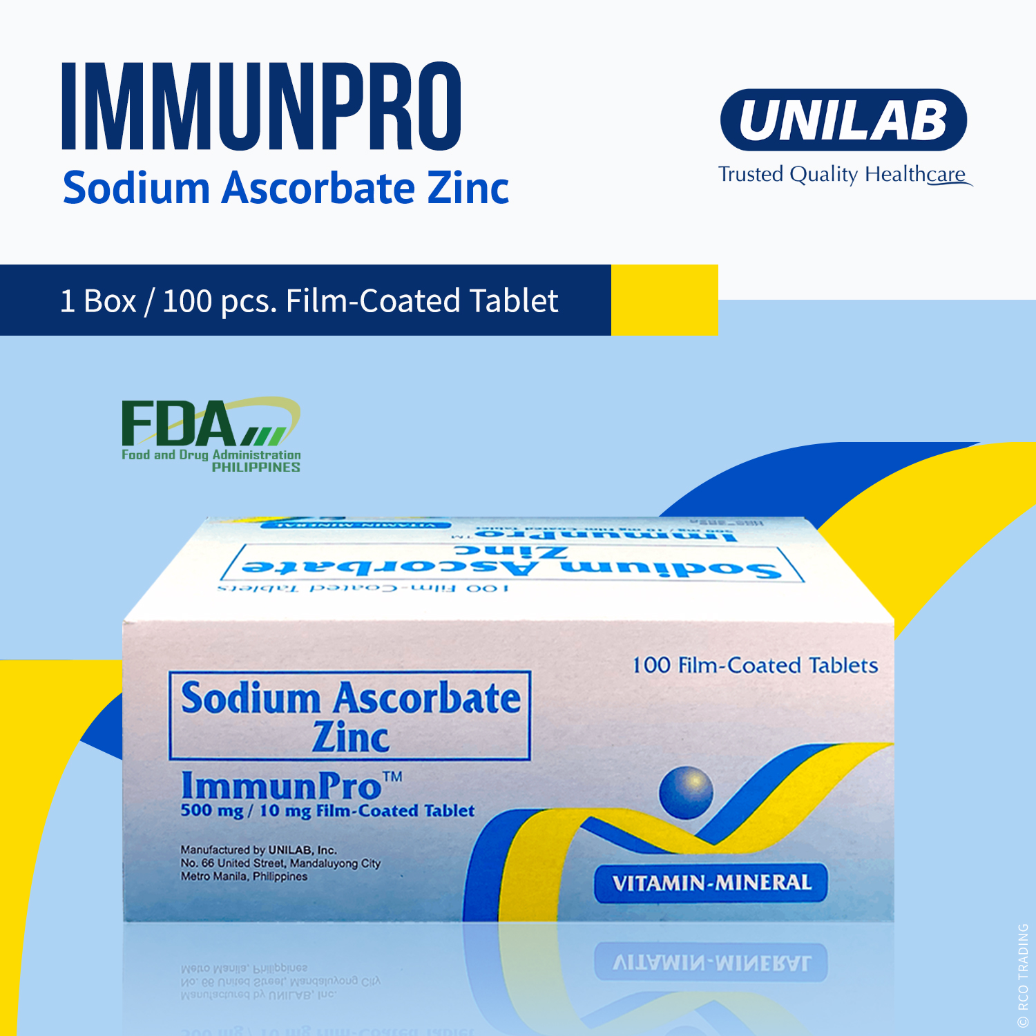 Immunpro 1 Box (100 Film-Coated Tablets) 500 mg | Lazada PH