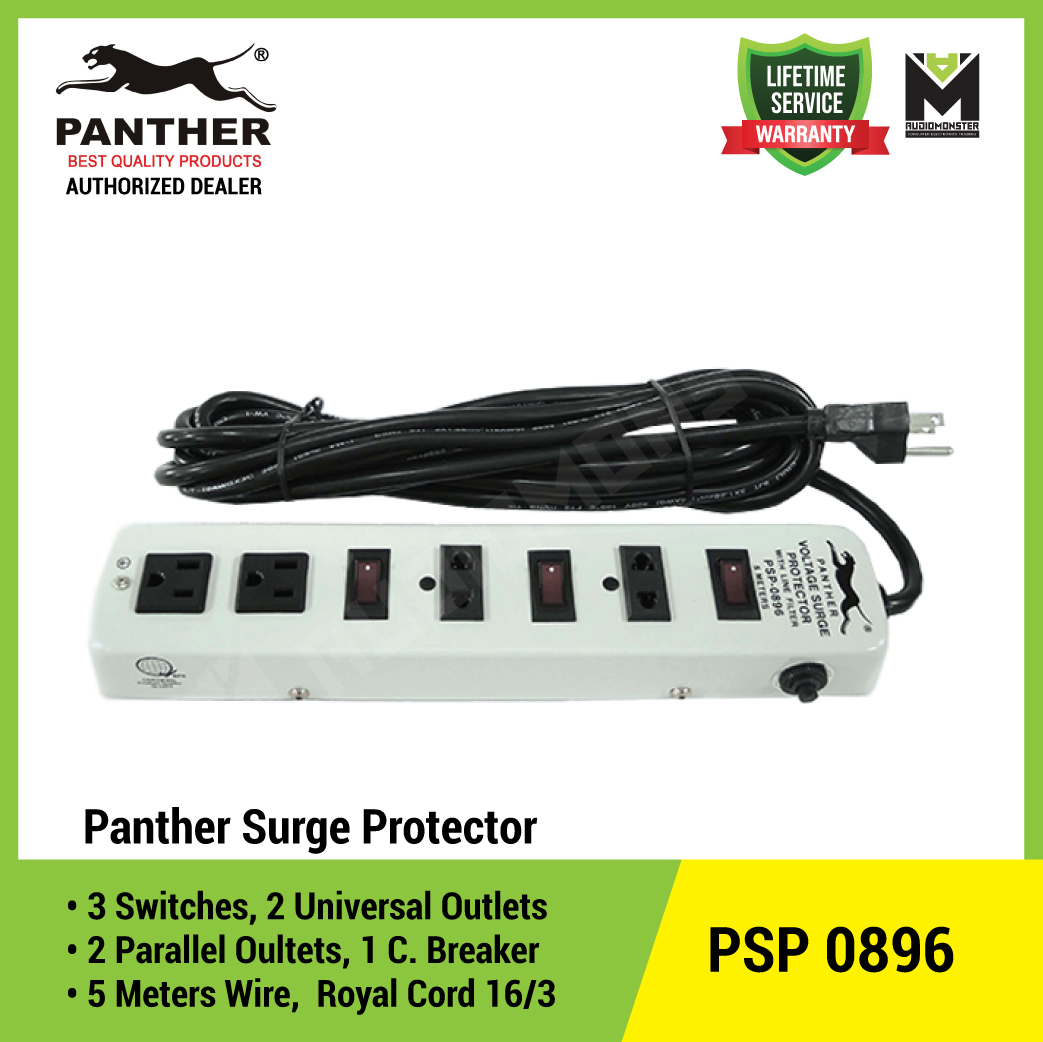 Panther PSP 0896 Individual Switch Extension Cord 4 Gang and 5 Meter ...