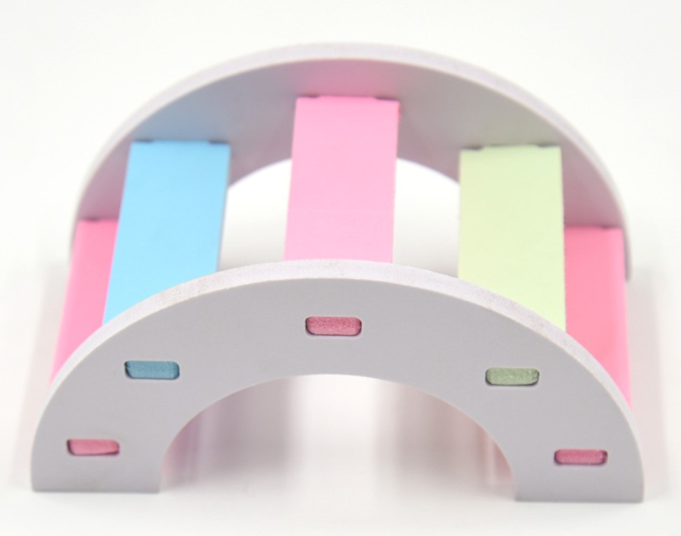 Small Animal Pet Hamster Hedgehog Rainbow Bridge Exercise Ladder ...