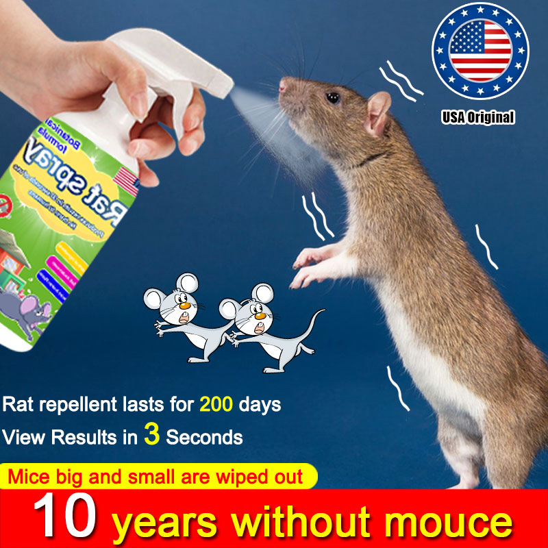 10 Years Rat Free🐱 Rat Repellent Spray,Mouse smells and runs No gore no ...