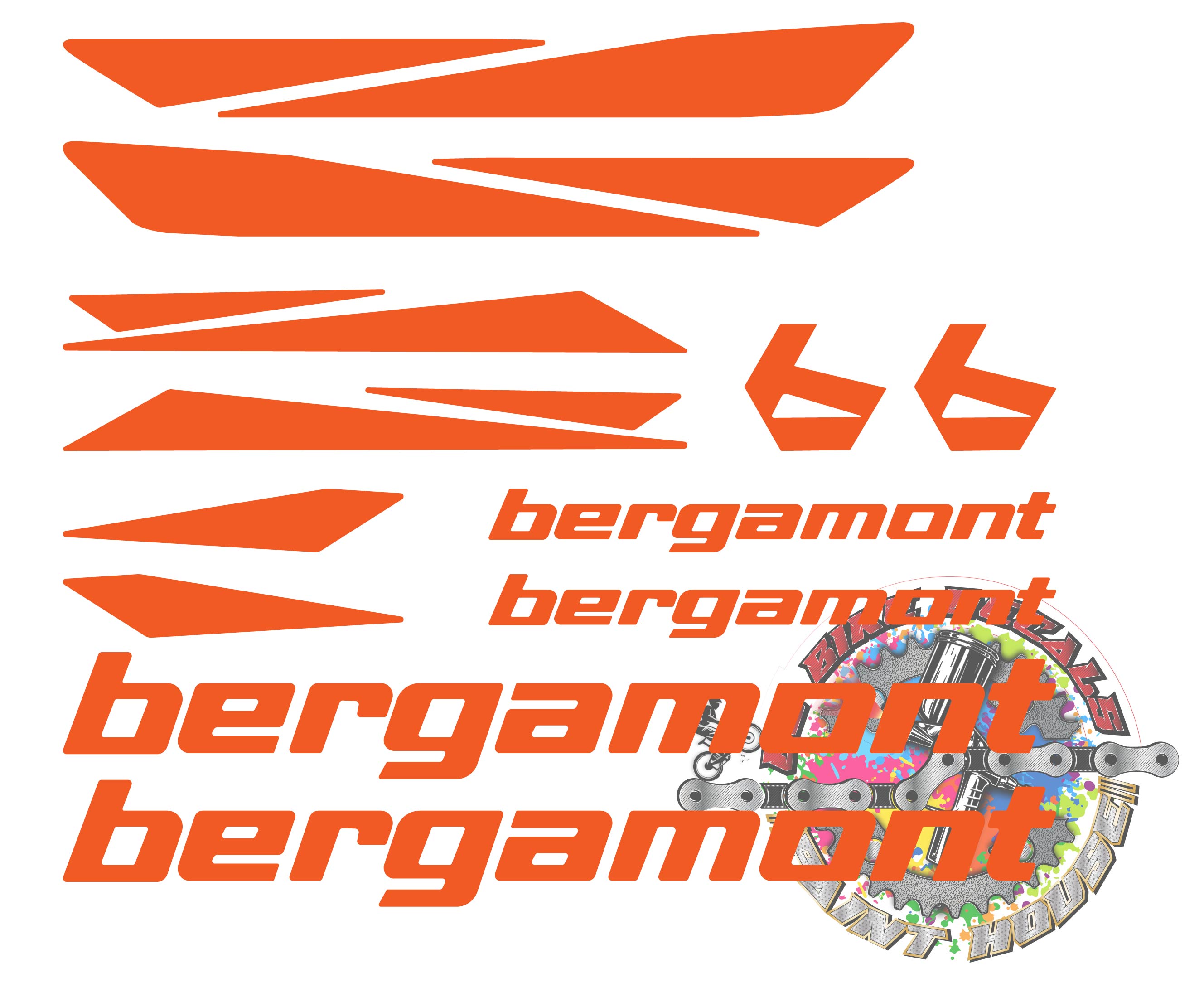 Bergamont BIKE FRAME DECALS | Lazada PH