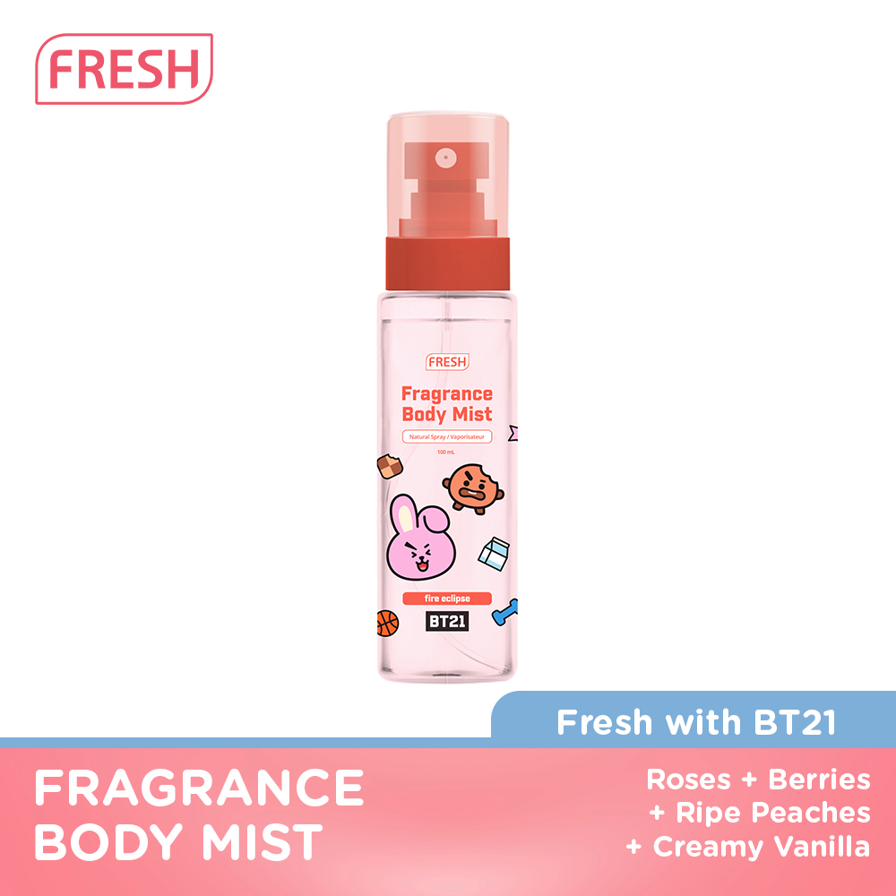 Fresh with BT21 Fragrance Body Mist Fire Eclipse Red 100 mL - Mixed ...