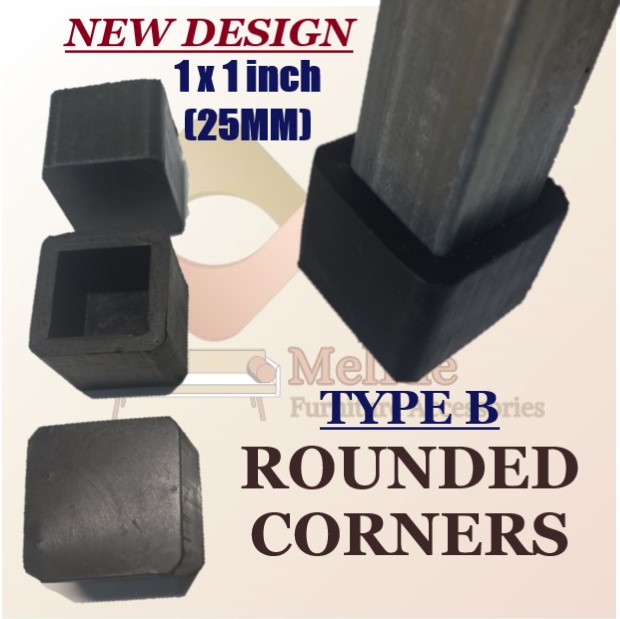 NEW-DESIGN- 1x1 inch (25MM) SQUARE OUTER (ROUNDED CORNERS) HEAVY DUTY ...