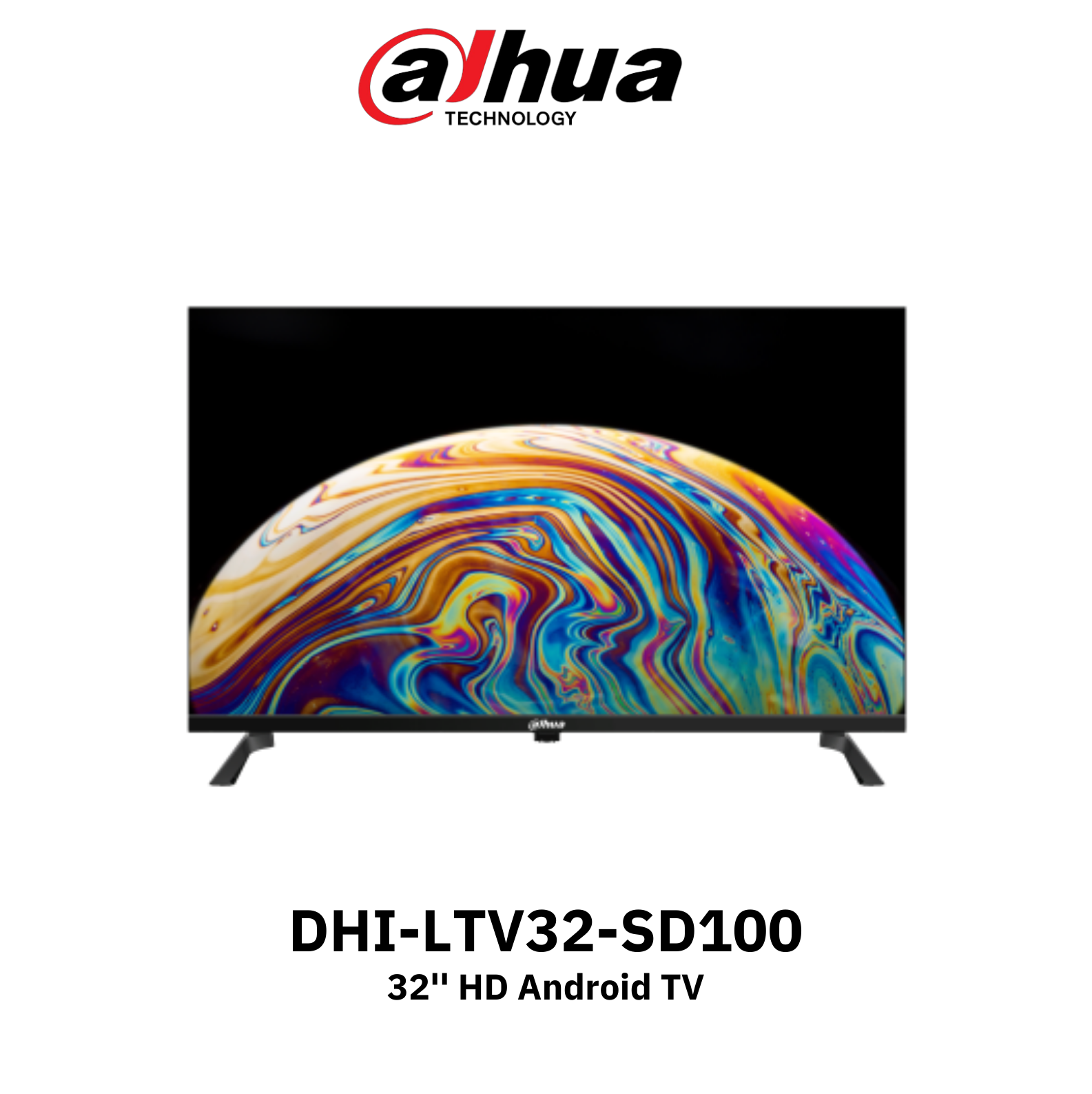 32-inch HD Android TV (DHI-LTV32-SD100) Original Google System Support Multiple Signal Inputs ...