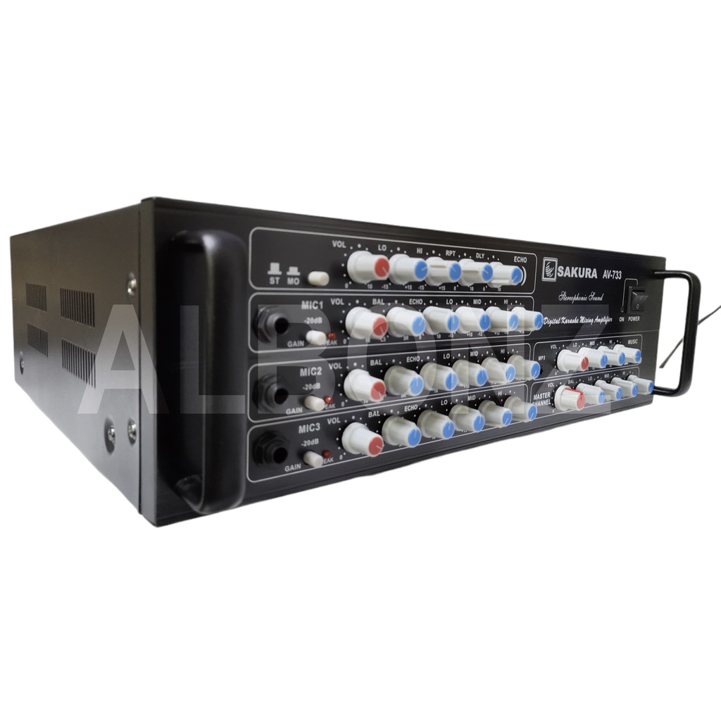 Digital Karaoke Mixing Amplifier Sakura AV-733 (450Watts x 2)(ORIGINAL ...