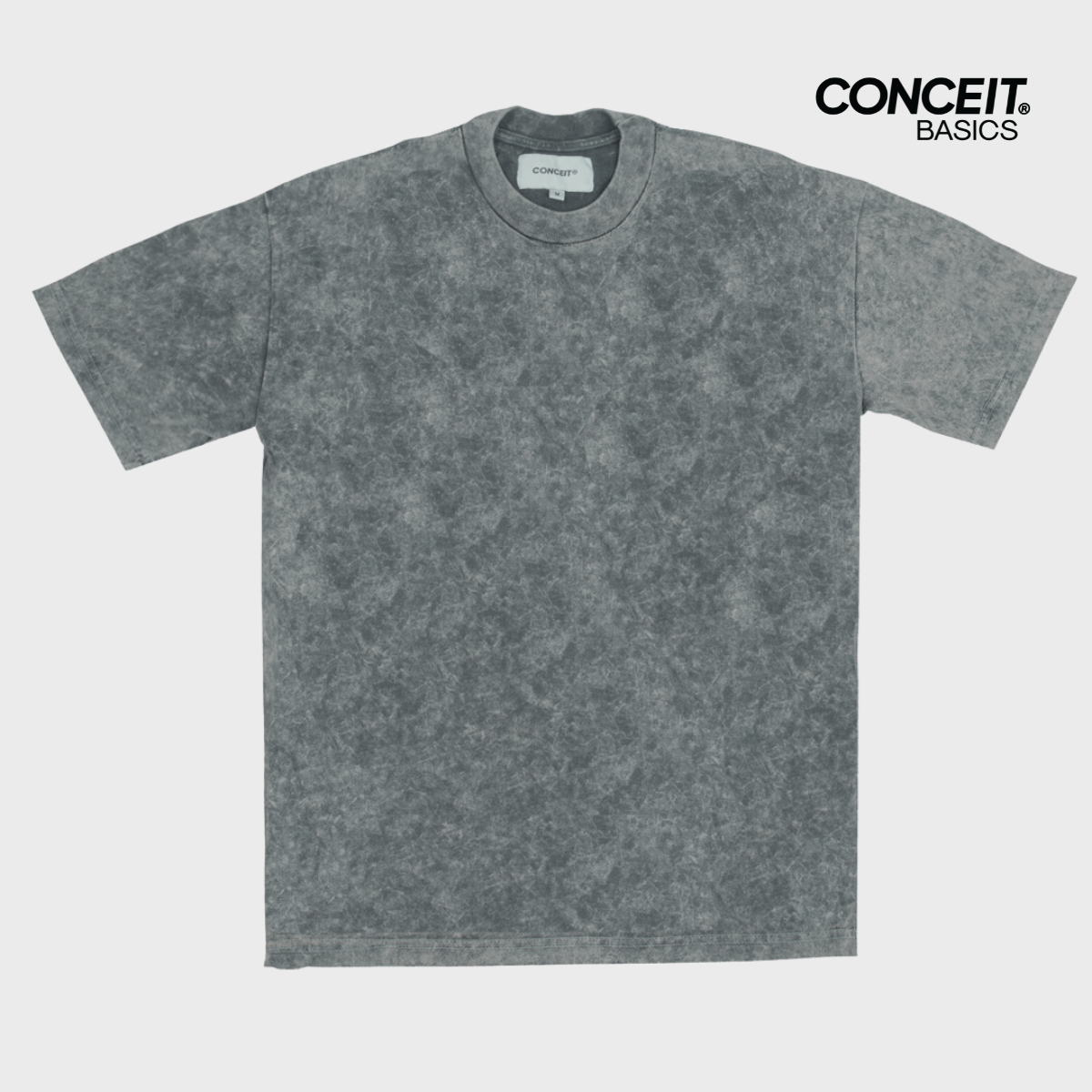 CONCEIT Acid Wash Vintage Plain Tee | Lazada PH