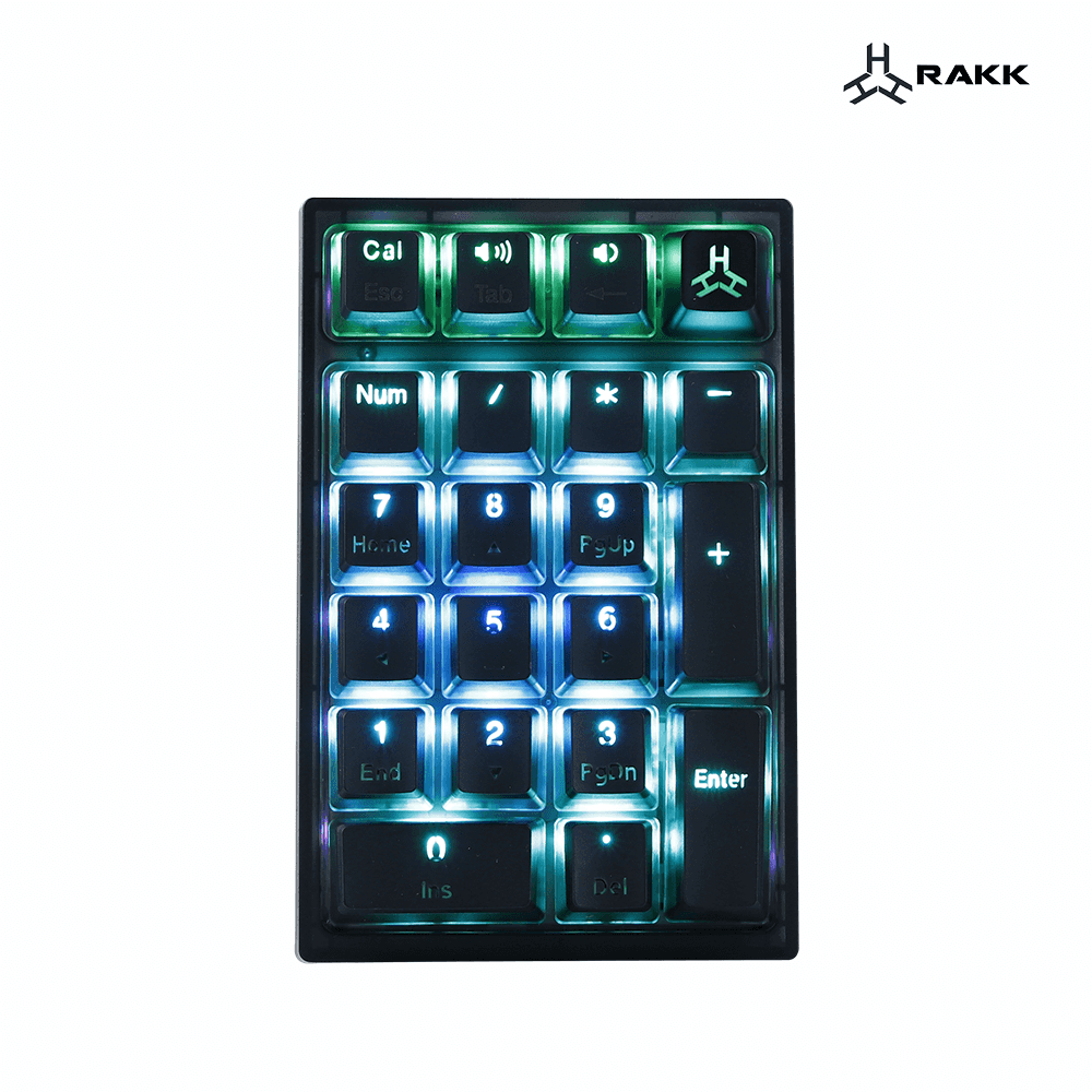 RAKK KADUA Mechanical Numeric Keypad 21 Keys Tri-mode RGB Hotswap ...