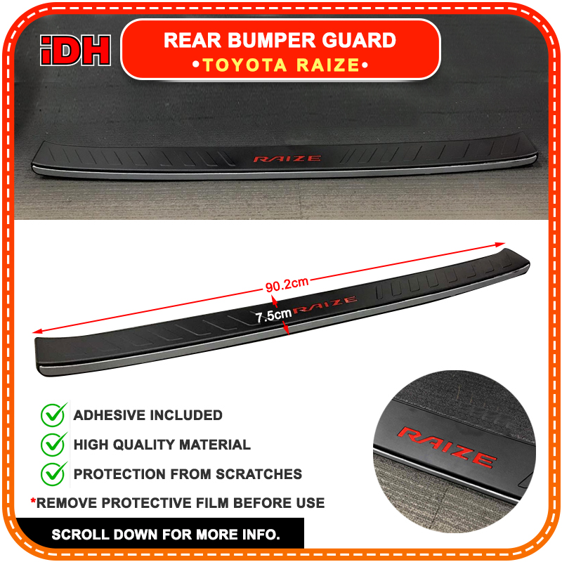IDH Toyota Raize Rear Stepsill 2021 - 2022 | Rear Bumper Guard Step ...