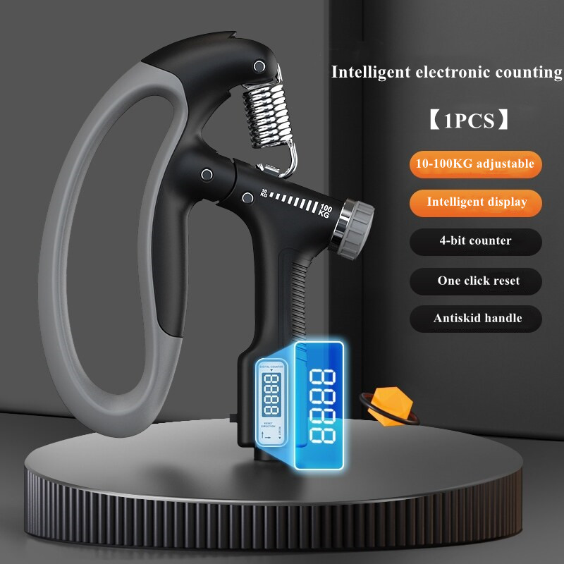 10-100kg Adjustable Hand Grip Fitness Heavy Gripper with Counter Finger ...