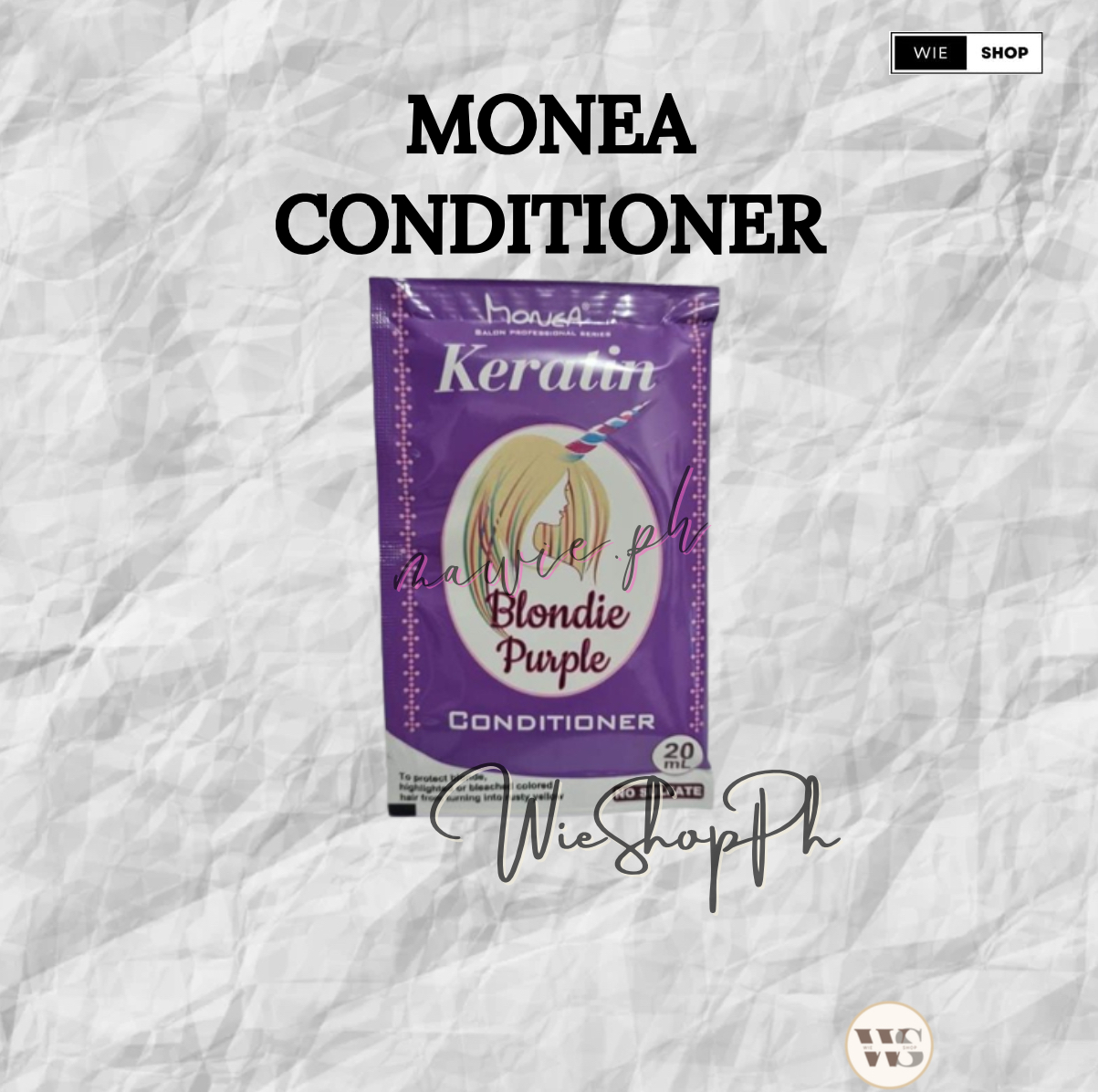 Monea keratin purple shampoo 20ml and conditioner sachet 20ml | Lazada PH