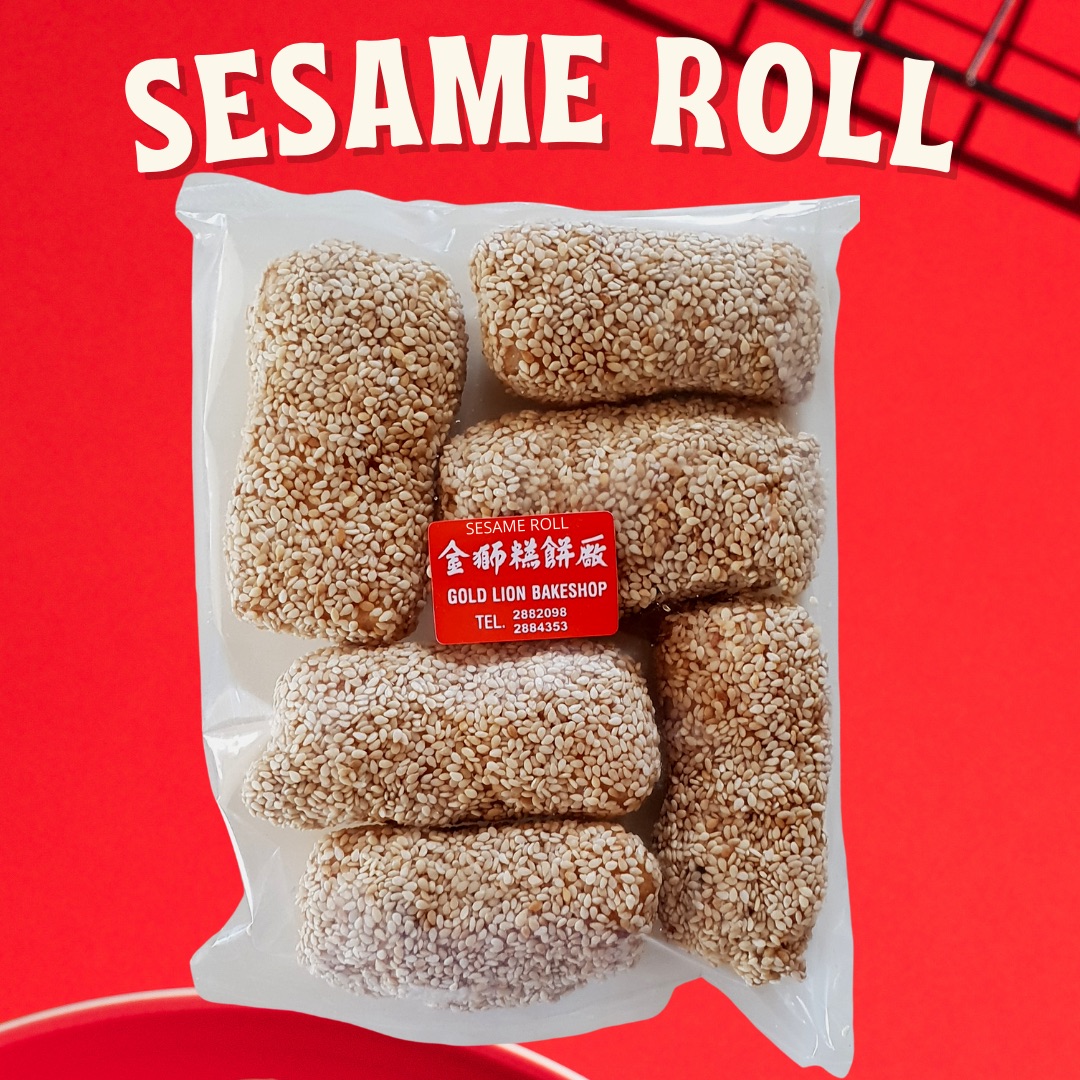 Gold Lion Bakeshop Sesame Roll Ampao Lowa Authentic Snack Special ...