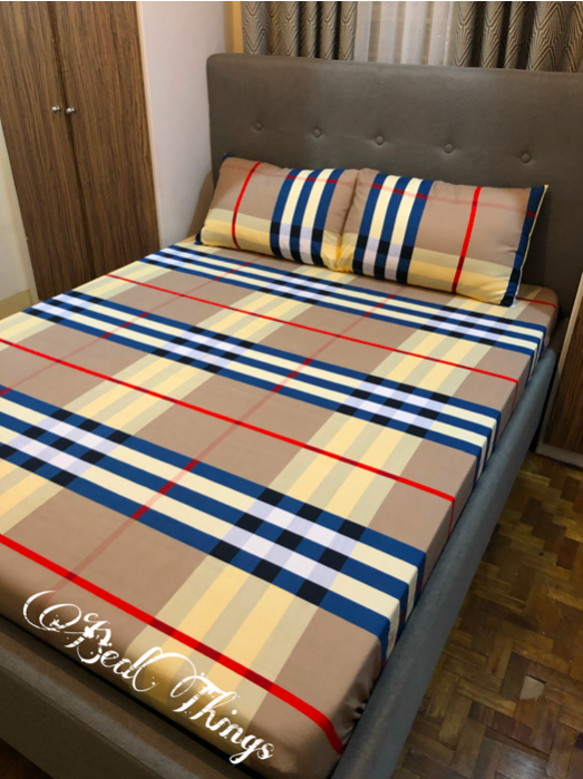 Premium Canadian Bed Sheets (w/ 2 Pillowcases): Burberry, KING SIZE ...