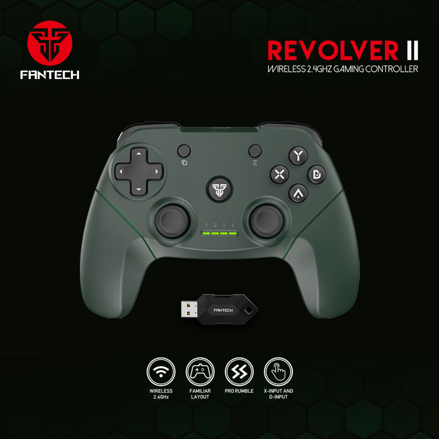 Fantech Gamepad Revolver WGP12+ SHOOTER II Controller Joystick for PC ...