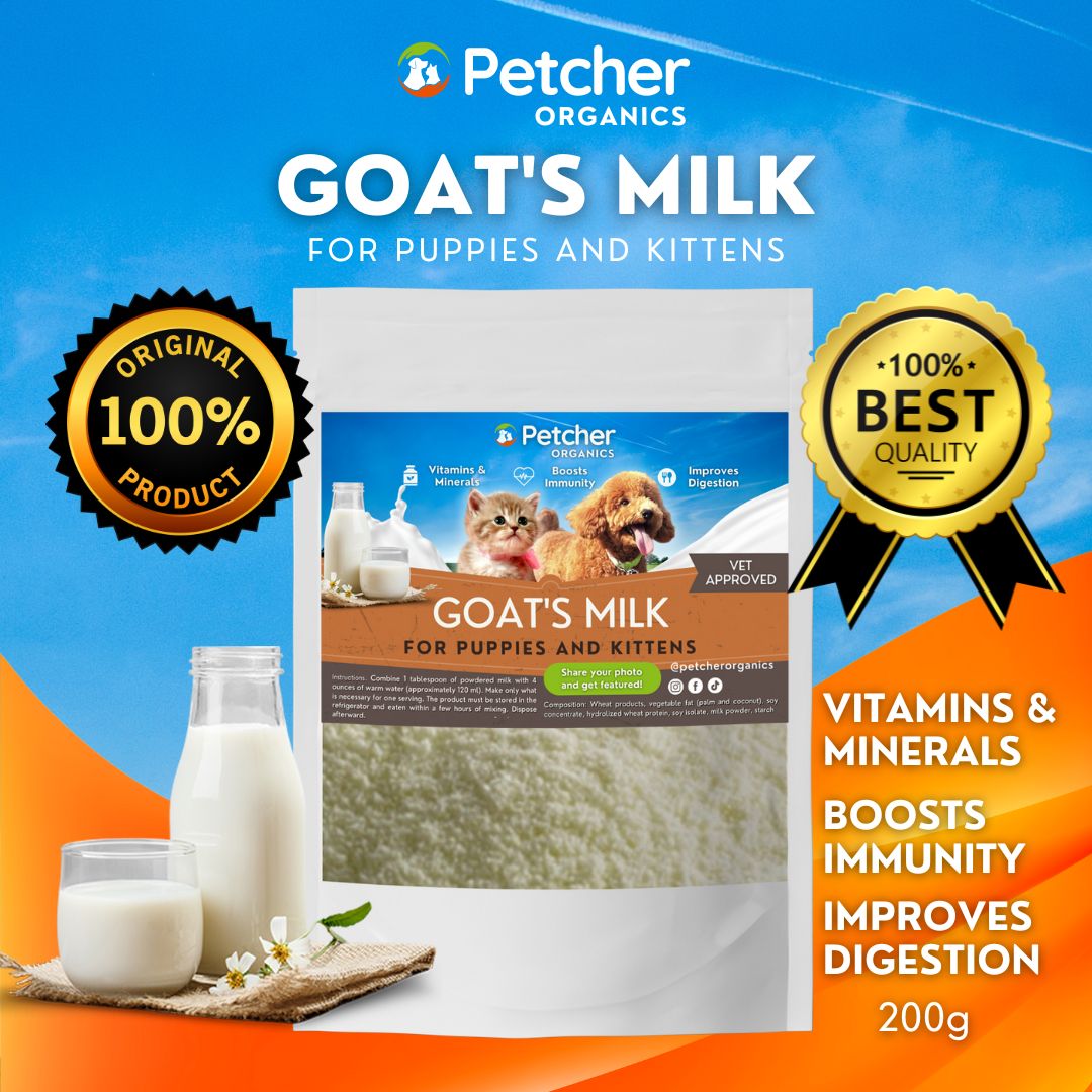 Petcher Organics Goat's Milk Replacer for all Pets & Animals with ...
