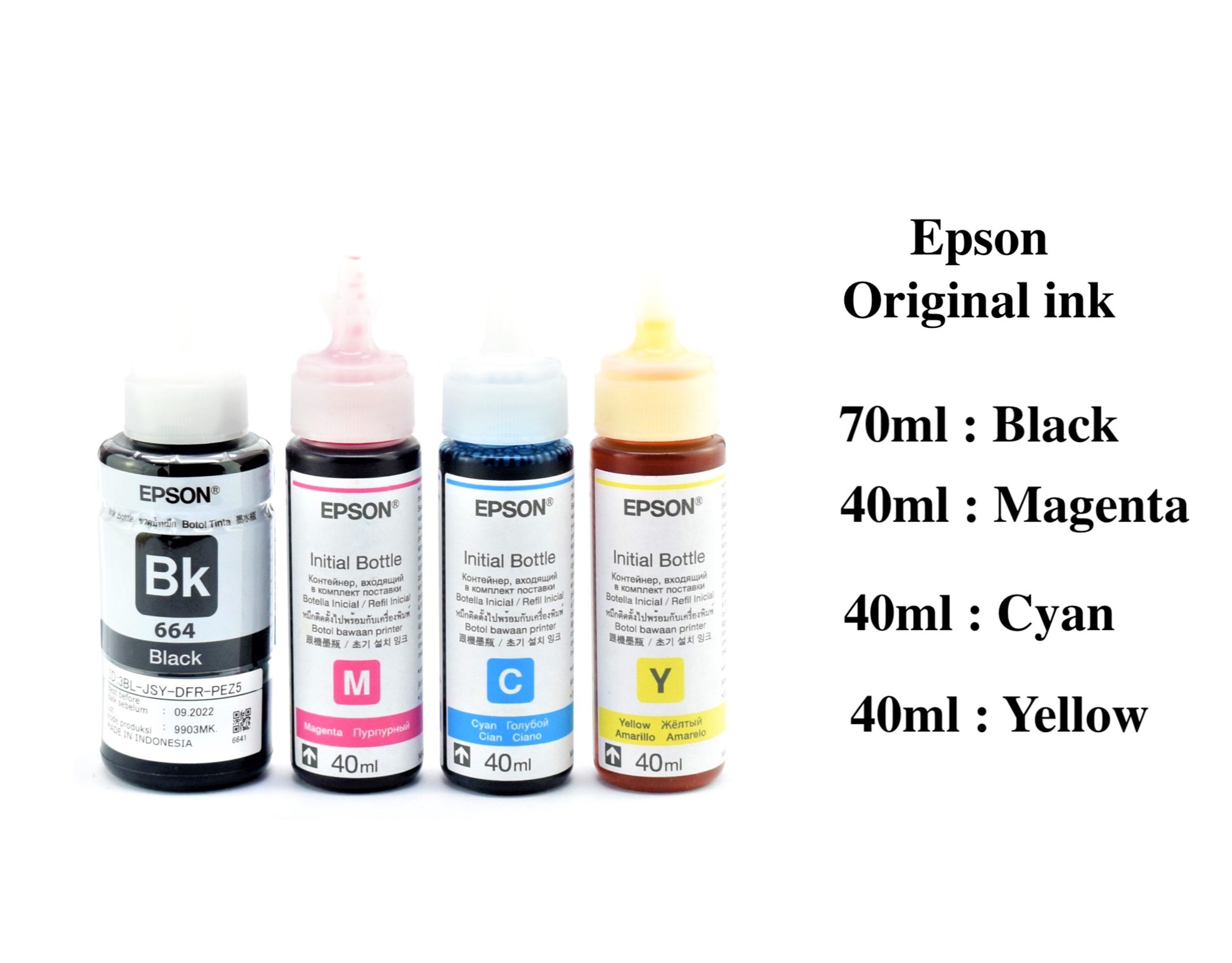 Epson Original ink for L100/L200/L110/L210/L120/L220/L360/L405/L350 ...