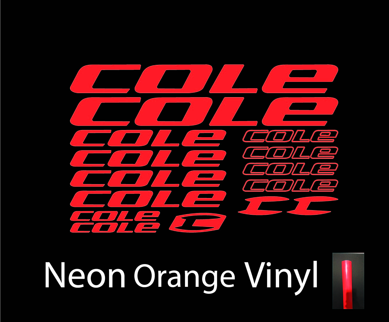 COLE BIKE FRAME DECALS | Lazada PH