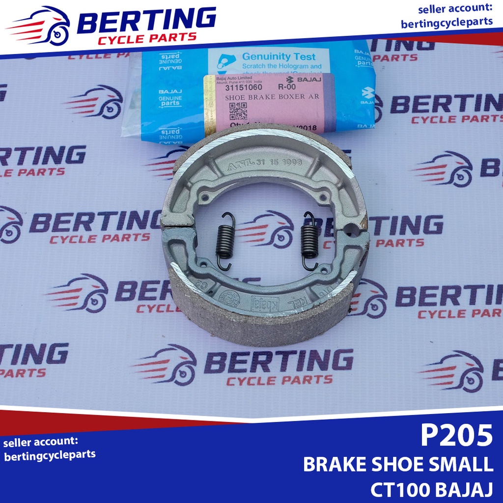 Promotion BRAKE SHOE WITH SPRING Kawasaki Bajaj CT100 Genuine 30151105 ...
