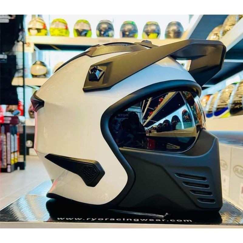 Helmet 78 Ryo rx-1 jet mono color / 726X dual sport helmet (icc /bps ...