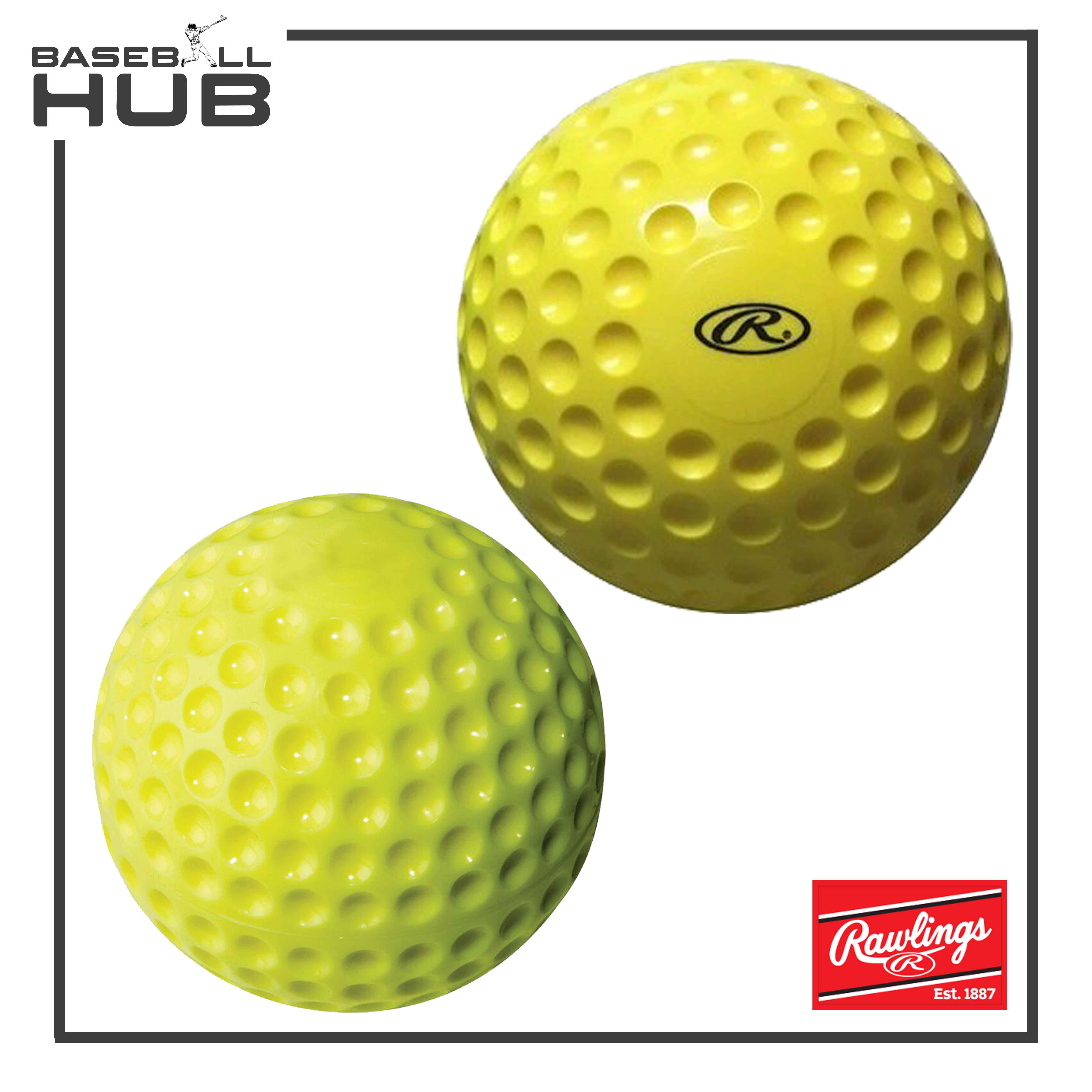 RAWLINGS PMY12 Official MLB Pitching Machine Softball (Yellow ...