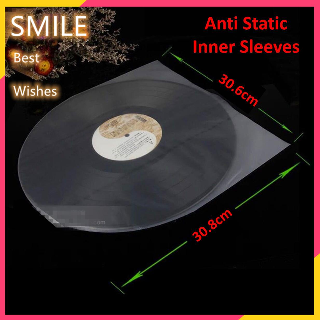 50 Pack Anti-Static Clear Plastic Cover Inner Sleeve for 12" LP LD ...