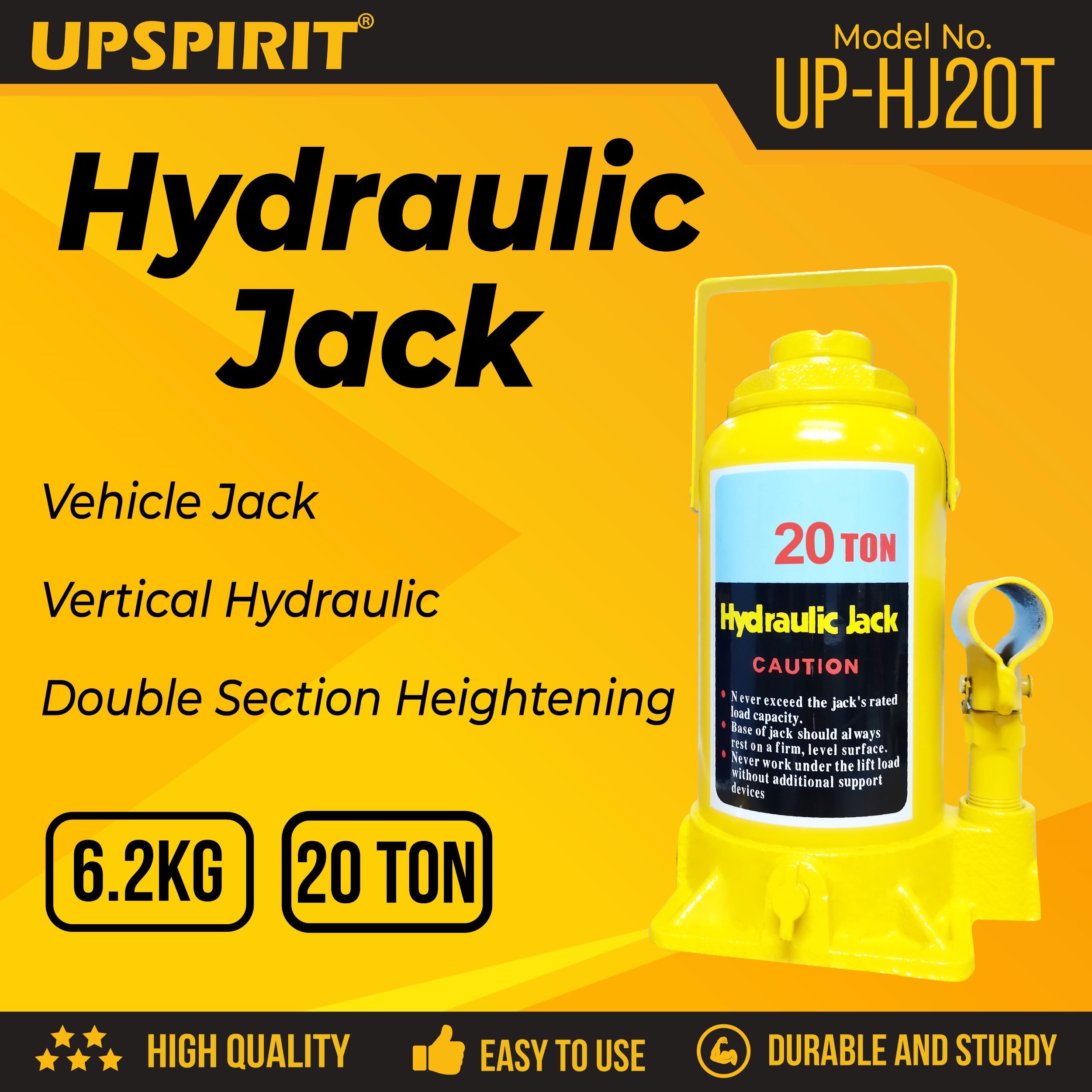 UPSPIRIT Car Jack Industrial Hydraulic Bottle Jack Heavy Duty Car Lift ...
