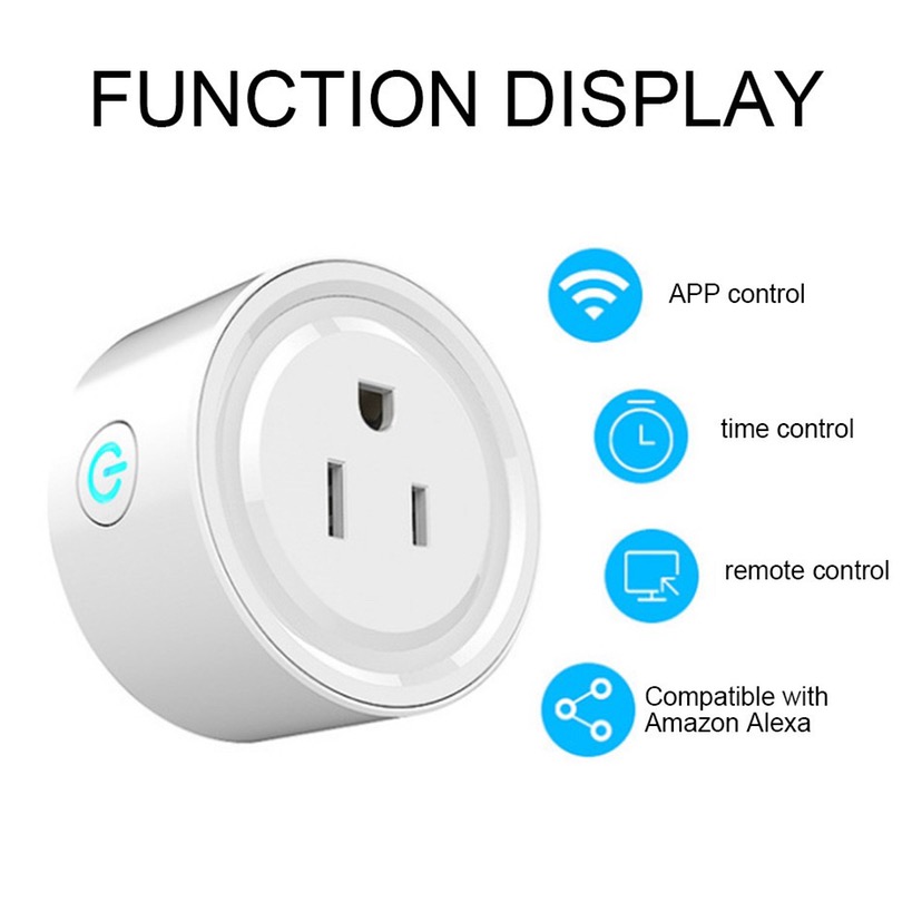 Mini Smart WiFi Socket Wireless Plug Socket Outlet Remote Control Power ...
