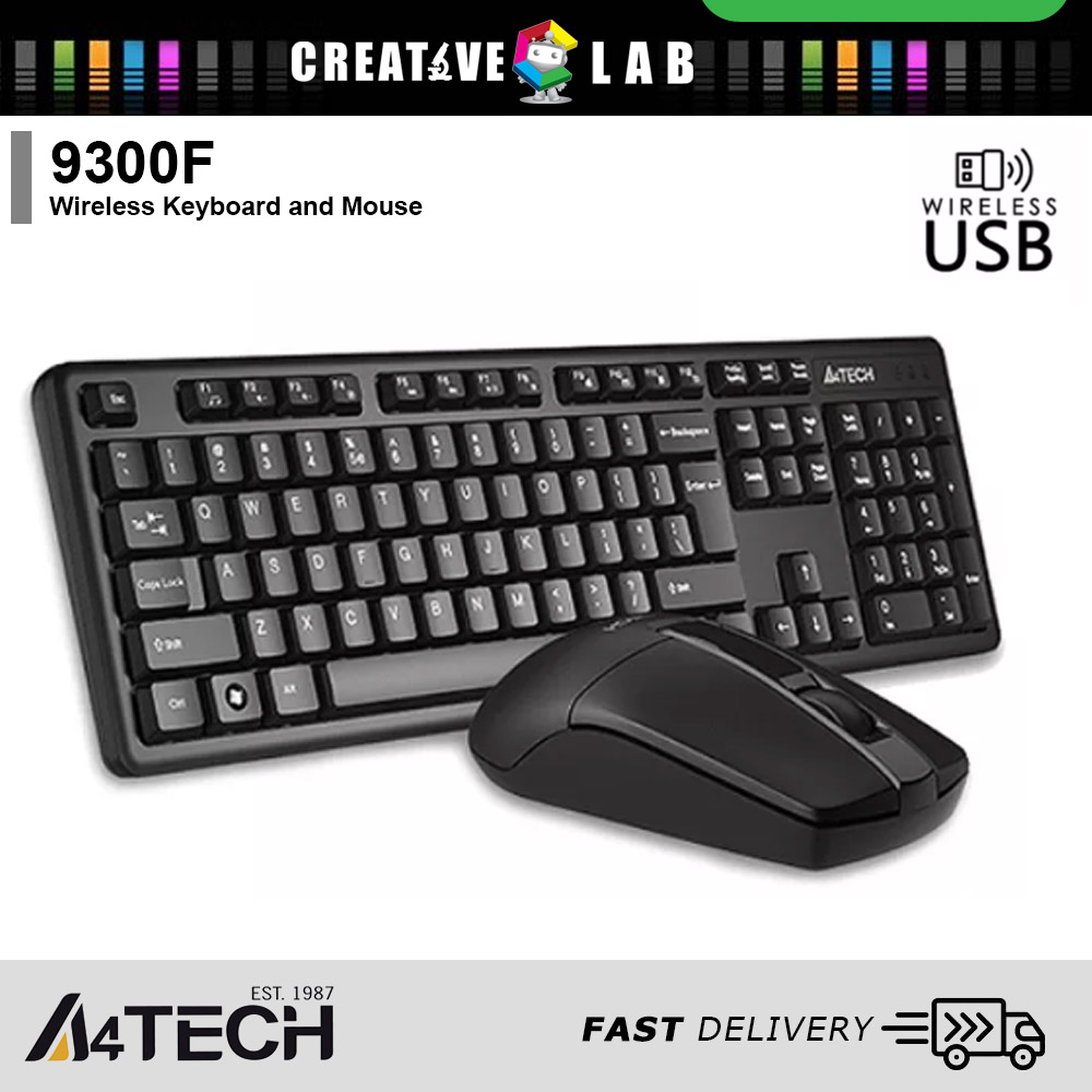 A4tech 3330N Silent Click Wireless Keyboard and Mouse Black | Lazada PH