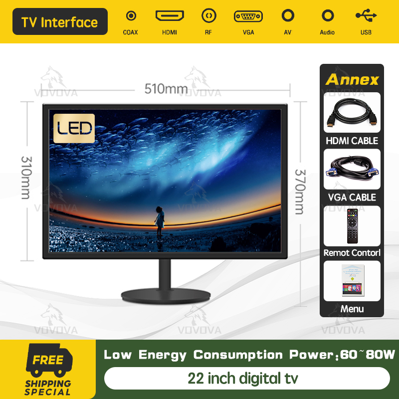 VOVOVA Tv flat screen smart tv sale 50 32 30 22inch Android tv 109x70cm LED Full HD Television ...