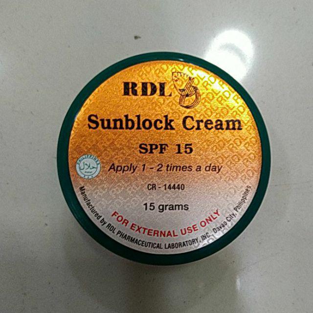 RDL sunblock cream SPF15 or RDL whitening cream | Lazada PH