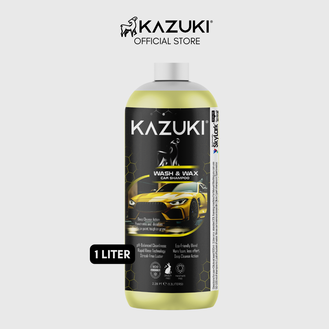 Kazuki Wash & Wax Shampoo for All Vehicles Deep Clean, Long-Lasting ...