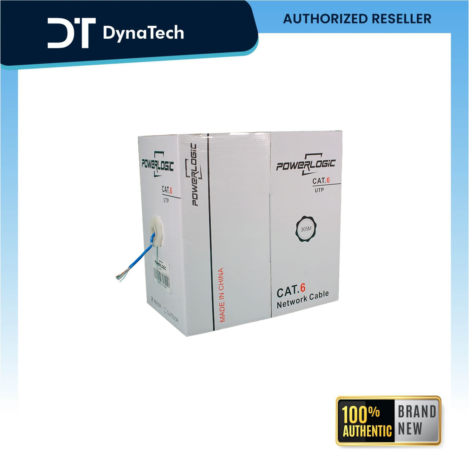 PowerLogic Cat6e Indoor 305m UTP Lan Cable Solid CCA Blue | Lazada PH