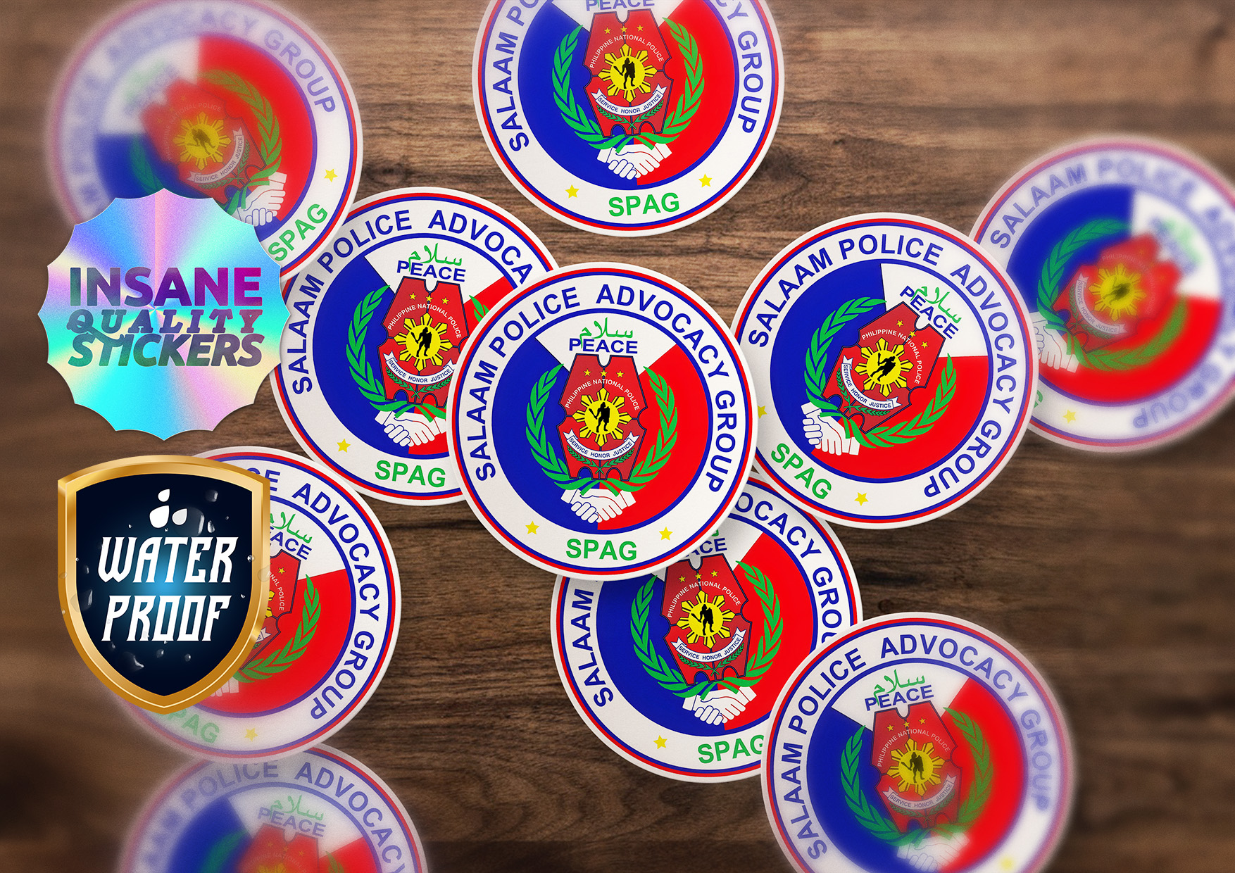 SPAG logo Sticker for CAR Reflectorized Water proof Do not fade | Lazada PH