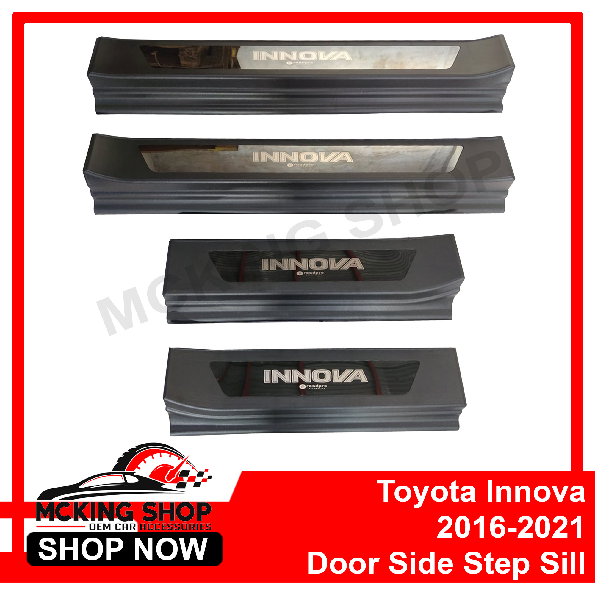 Toyota Innova 2016-2021 3D Design Door Side Step Sill / Scuff Plate ...