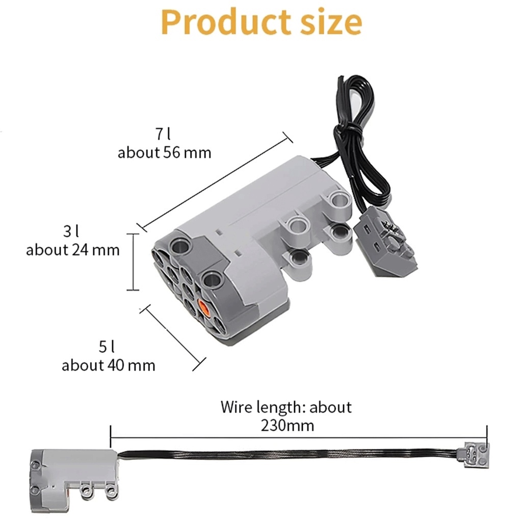 Moc Power Function Building Blocks Servo-Motor Toys Model Compatible ...