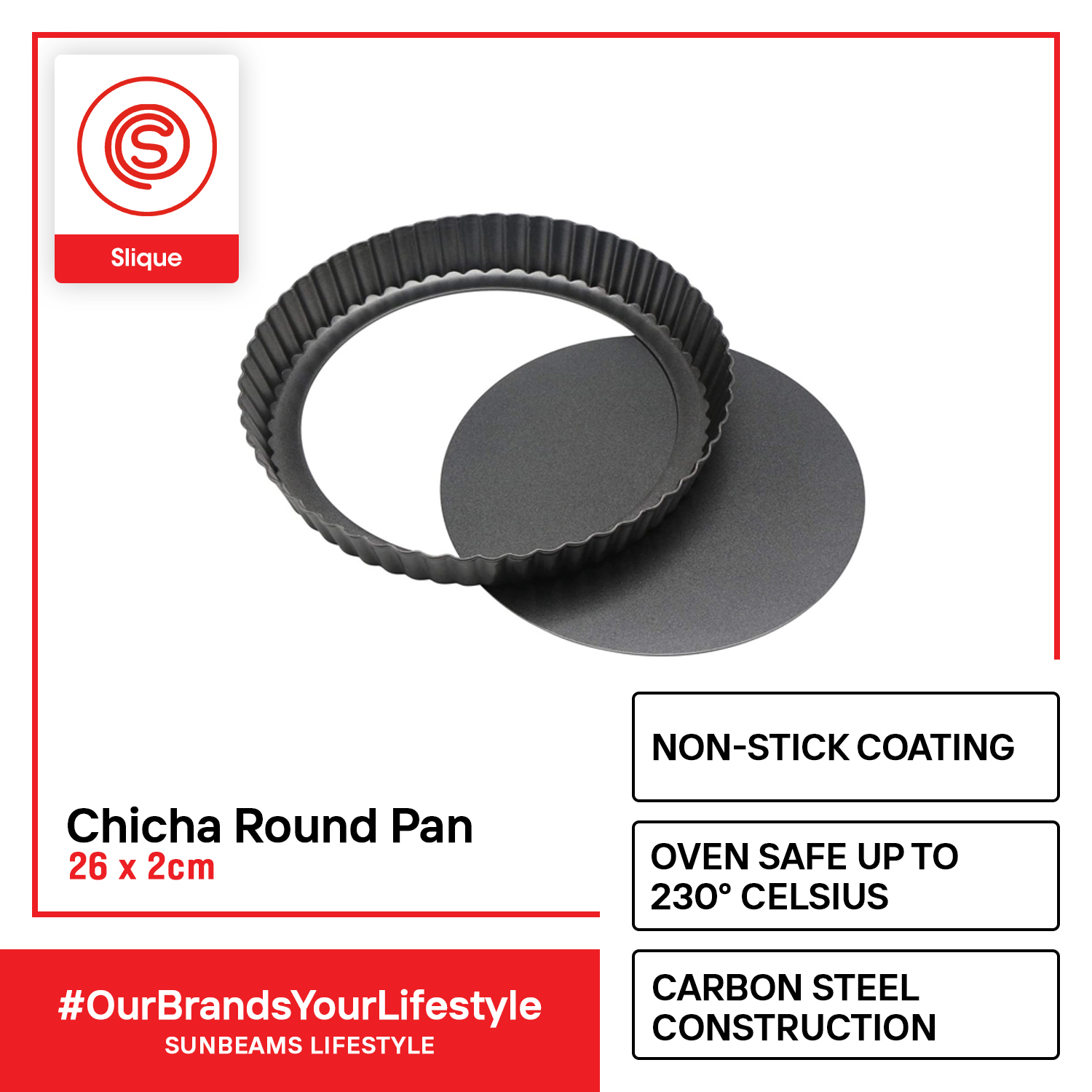 SLIQUE Premium Non-stick Pie Molder, Pie Pan Molder, Baking Pan, Baking ...