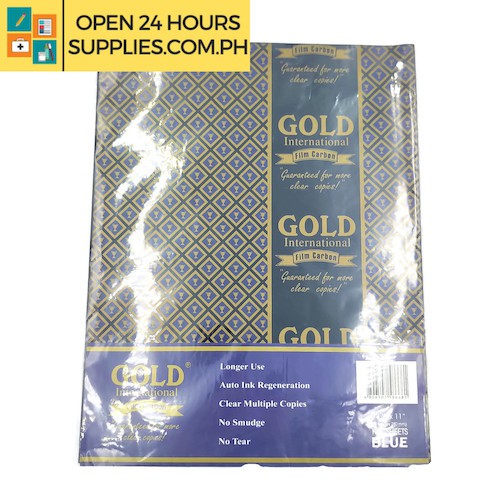 Gold International ( Film carbon) Guarantee Carbon Paper Blue and Black ...