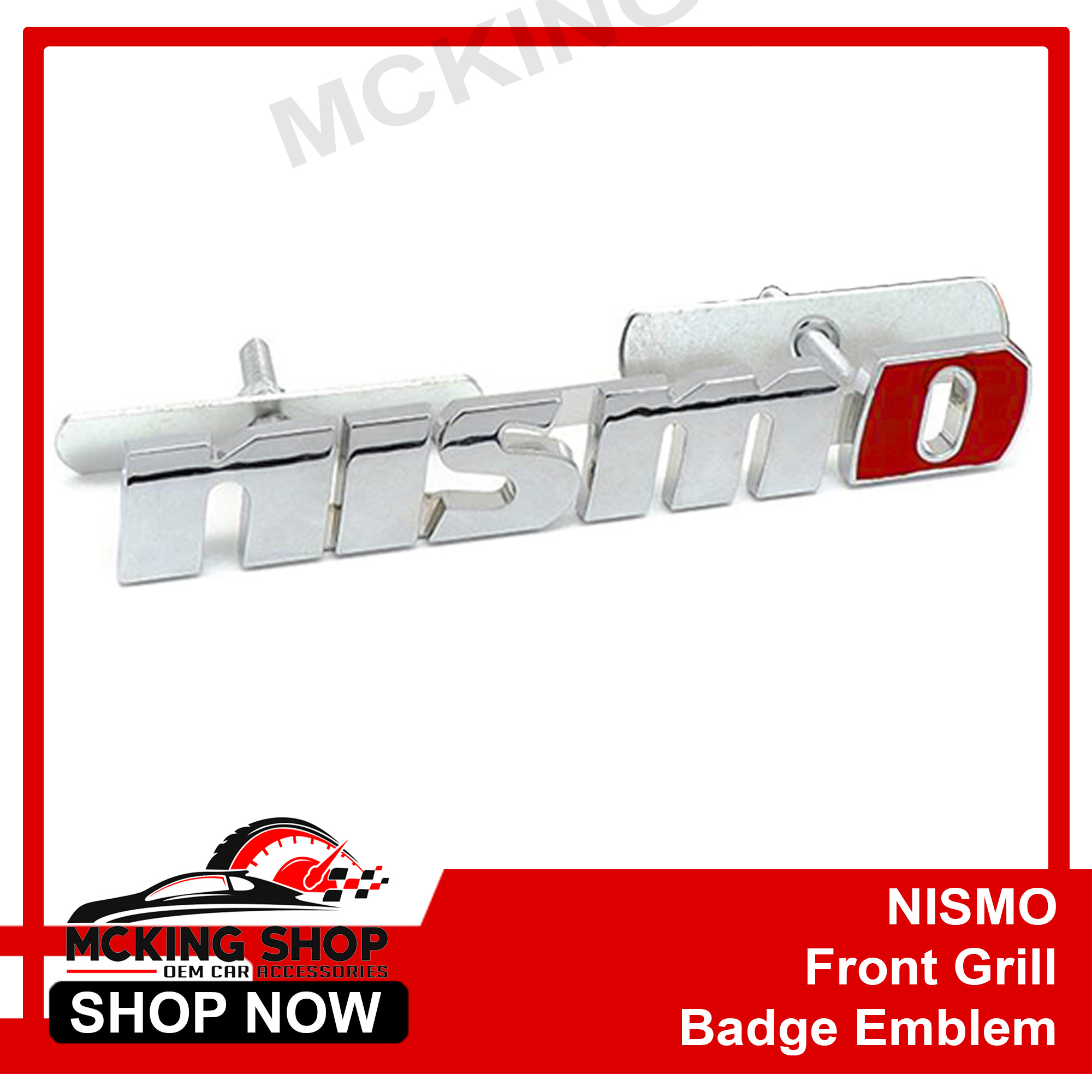 NISMO Front Grill Metal Emblem for Nissan Cars (Chrome) | Lazada PH