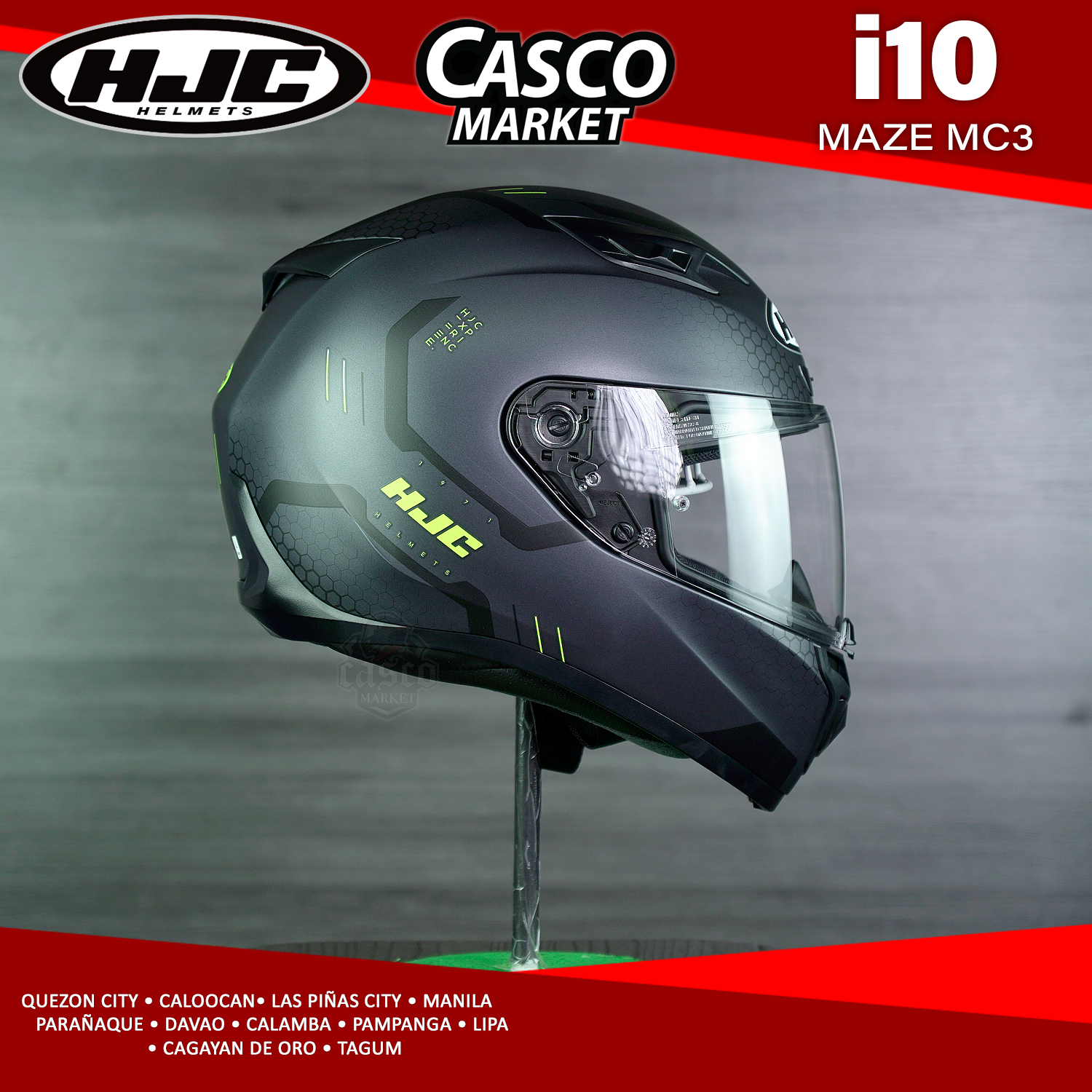 HJC i10 MAZE FULL FACE MOTORCYCLE HELMET | Lazada PH