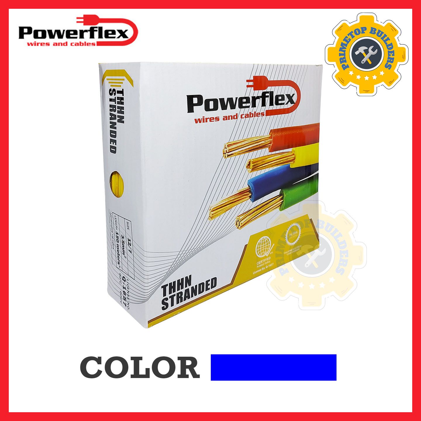 POWERFLEX THHN Wire #12 (3.5 mm²) STRANDED Electrical Wire 12/7 - 150 ...