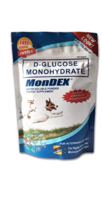Mondex Dextrose Powder Energy Supplement for Dogs and Cats D - Glucose ...
