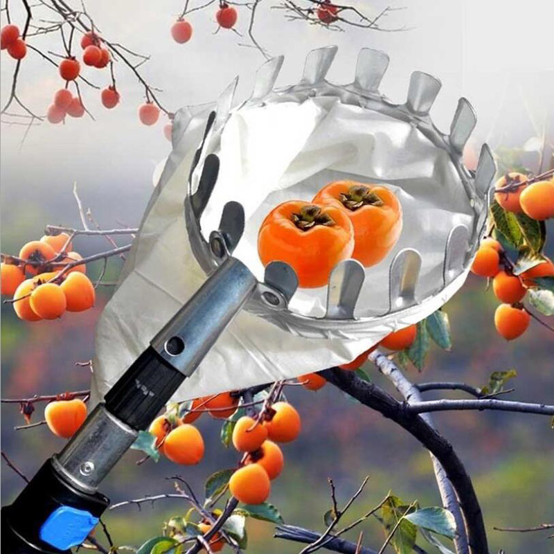 Metal Fruit Picker Catcher Gardening Peach Convenient High Tree Picking ...