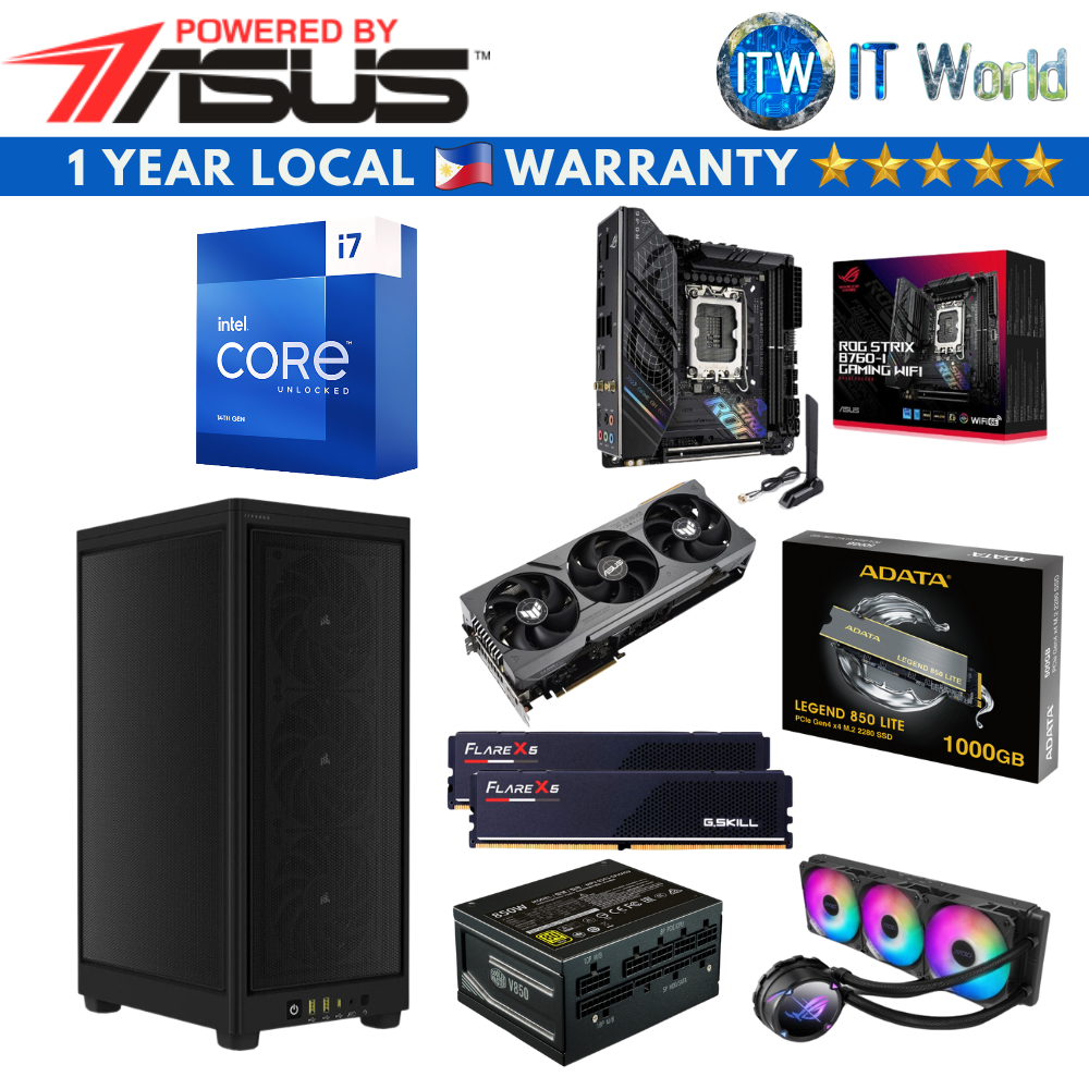 Gaming PC Powered by ASUS Desktop Computer Set Recon Build i7-14700K ...