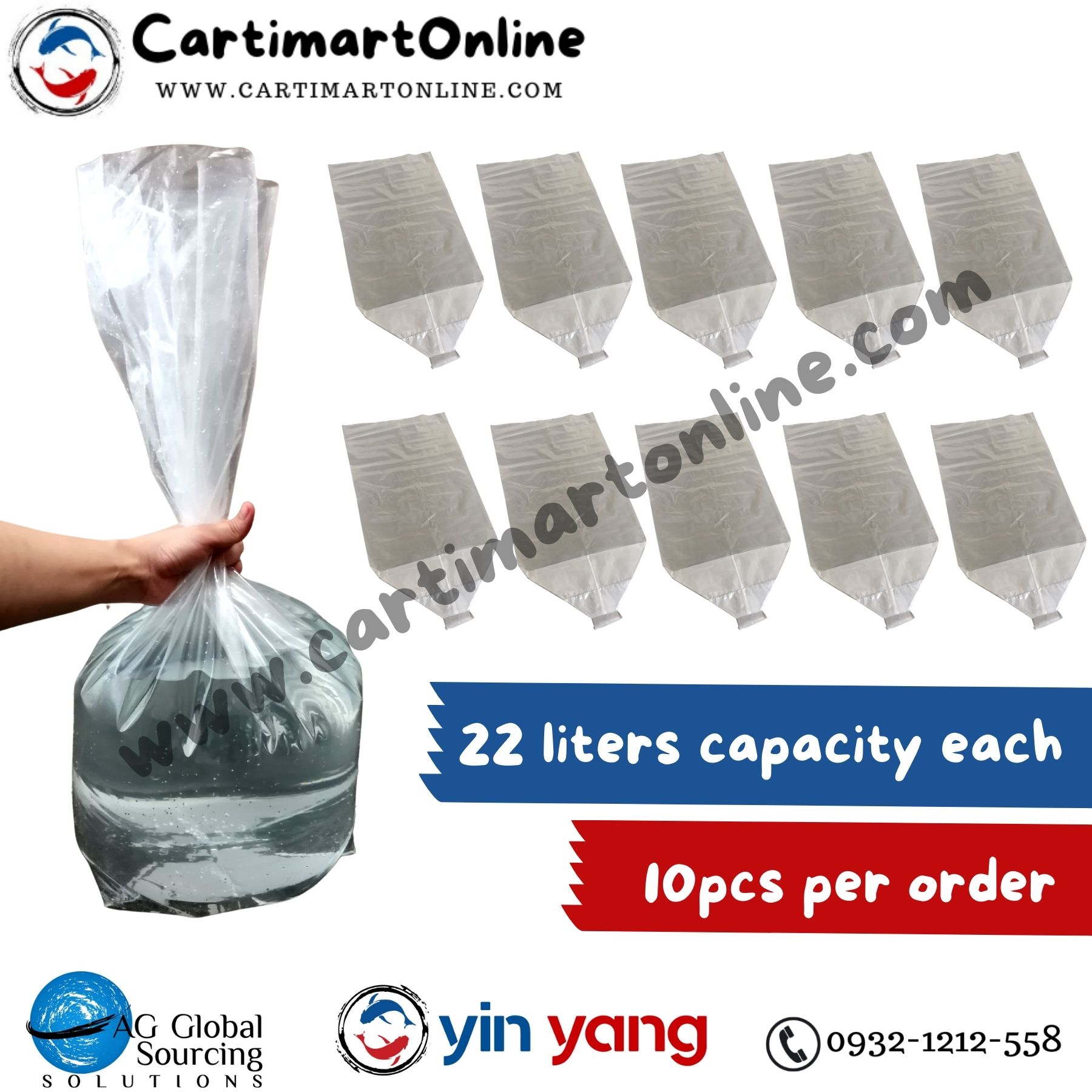 10pcs BIG plastic thick with 4 corners bottom - MAKAPAL - 22 liters ...